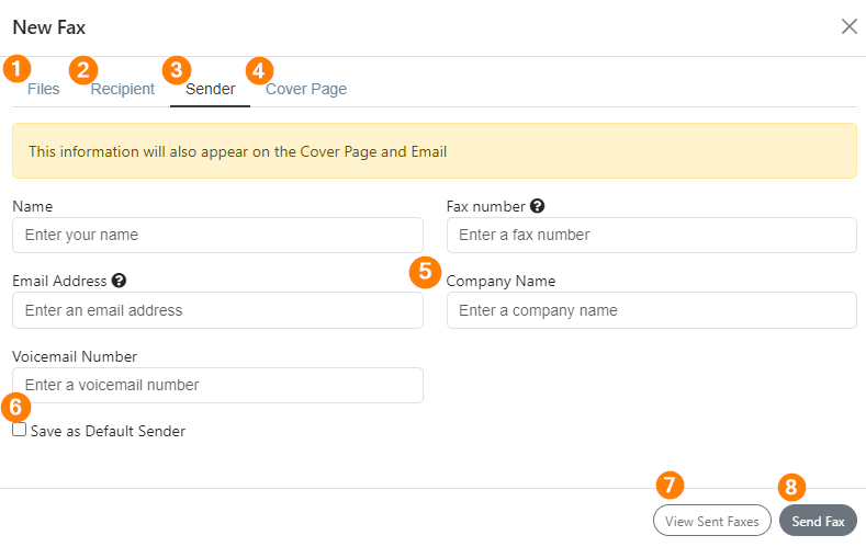 New Look: Faxing – Support Center