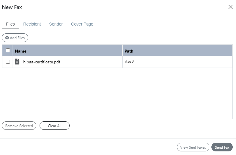 New Look Faxing Support Center