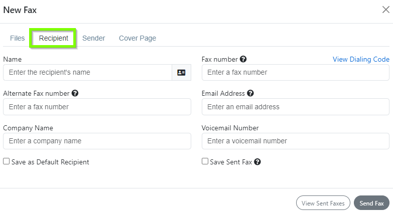 New Look: Faxing – Support Center