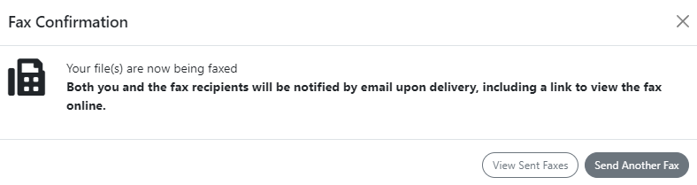New Look Faxing Support Center