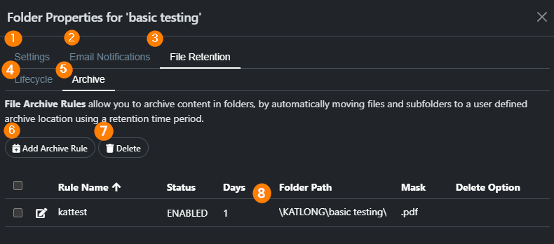 New Look: Folder Properties – Support Center