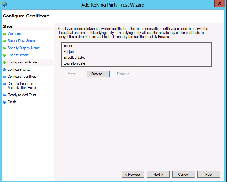 Configuring ADFS SAML 2.0 – Support Center