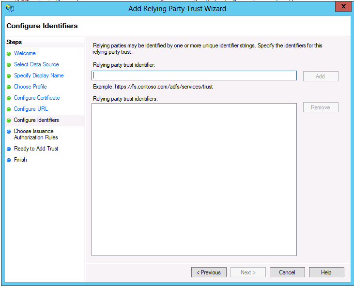 Configuring ADFS SAML 2.0 – Support Center