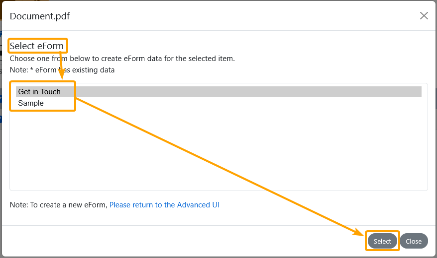 New Look: How to submit eForm data for a file – Support Center