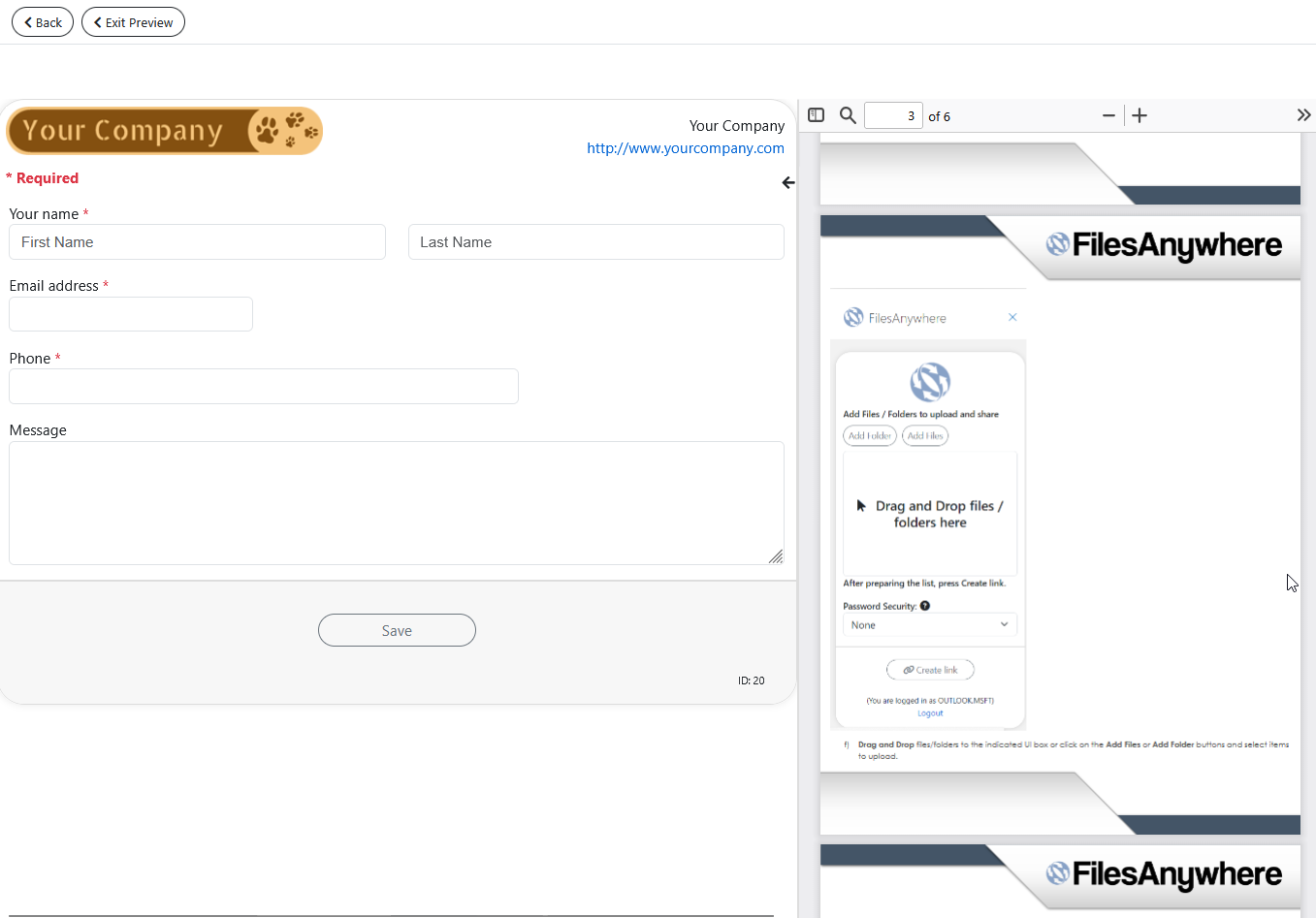 New Look: How to submit eForm data for a file – Support Center